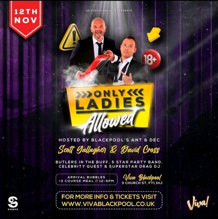 Only Ladies Allowed | Visit Blackpool Only Ladies Allowed | Visit Blackpool